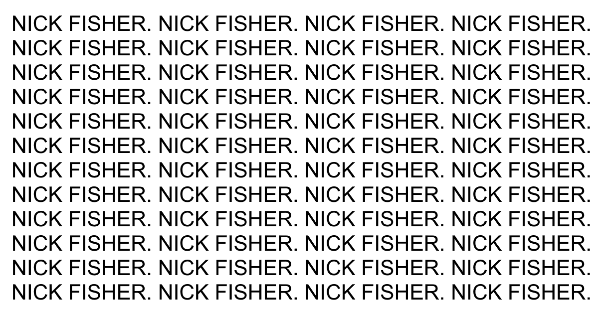 Nick Fisher